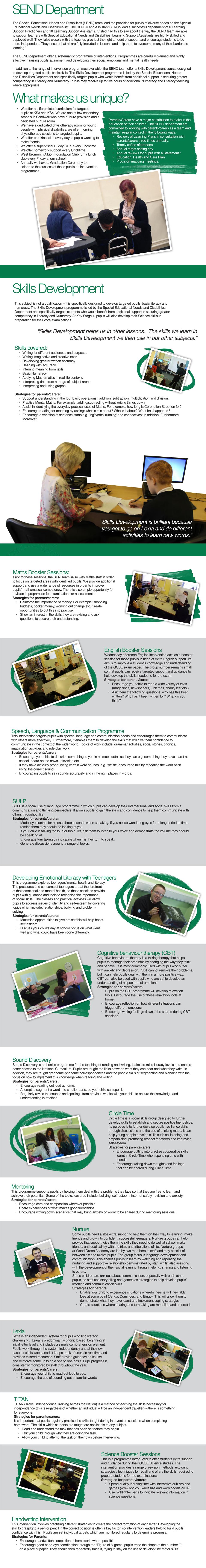 SEND Department - Wood Green Academy