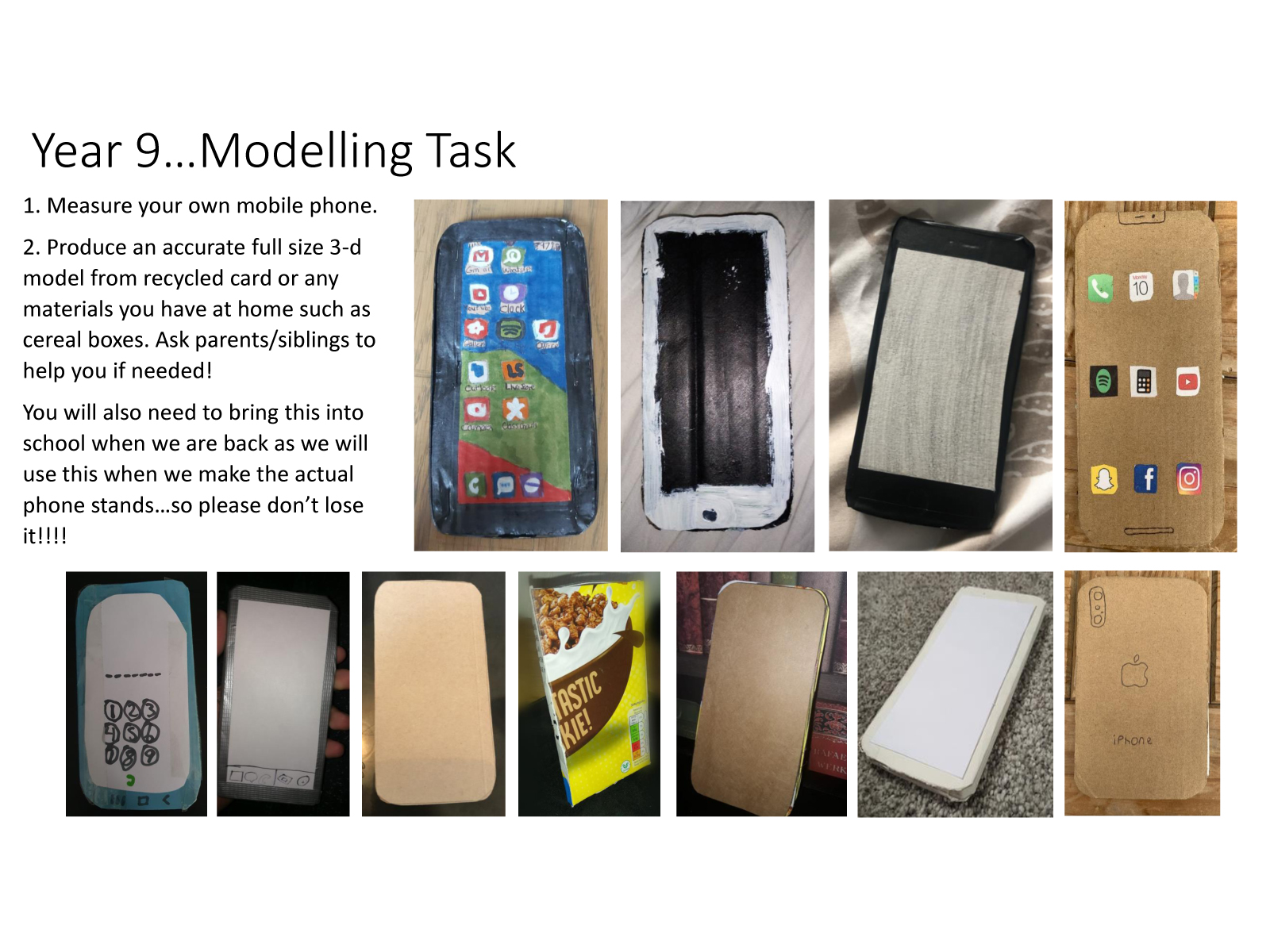 DT Design Challenges - Wood Green Academy