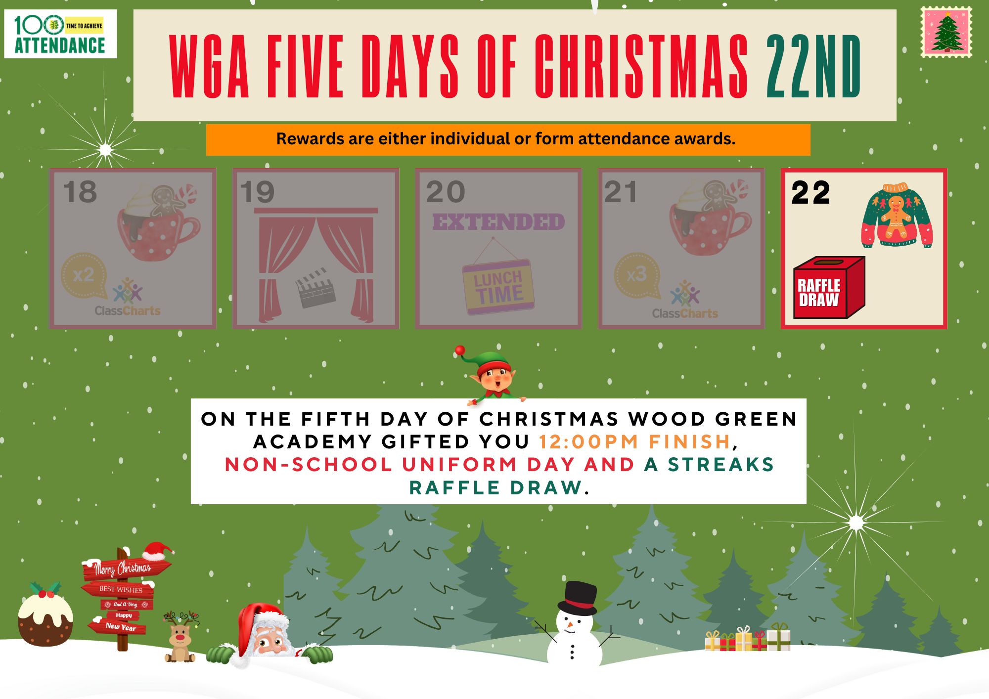 22nd December Reveal: WGA Five days of Christmas - Wood Green Academy