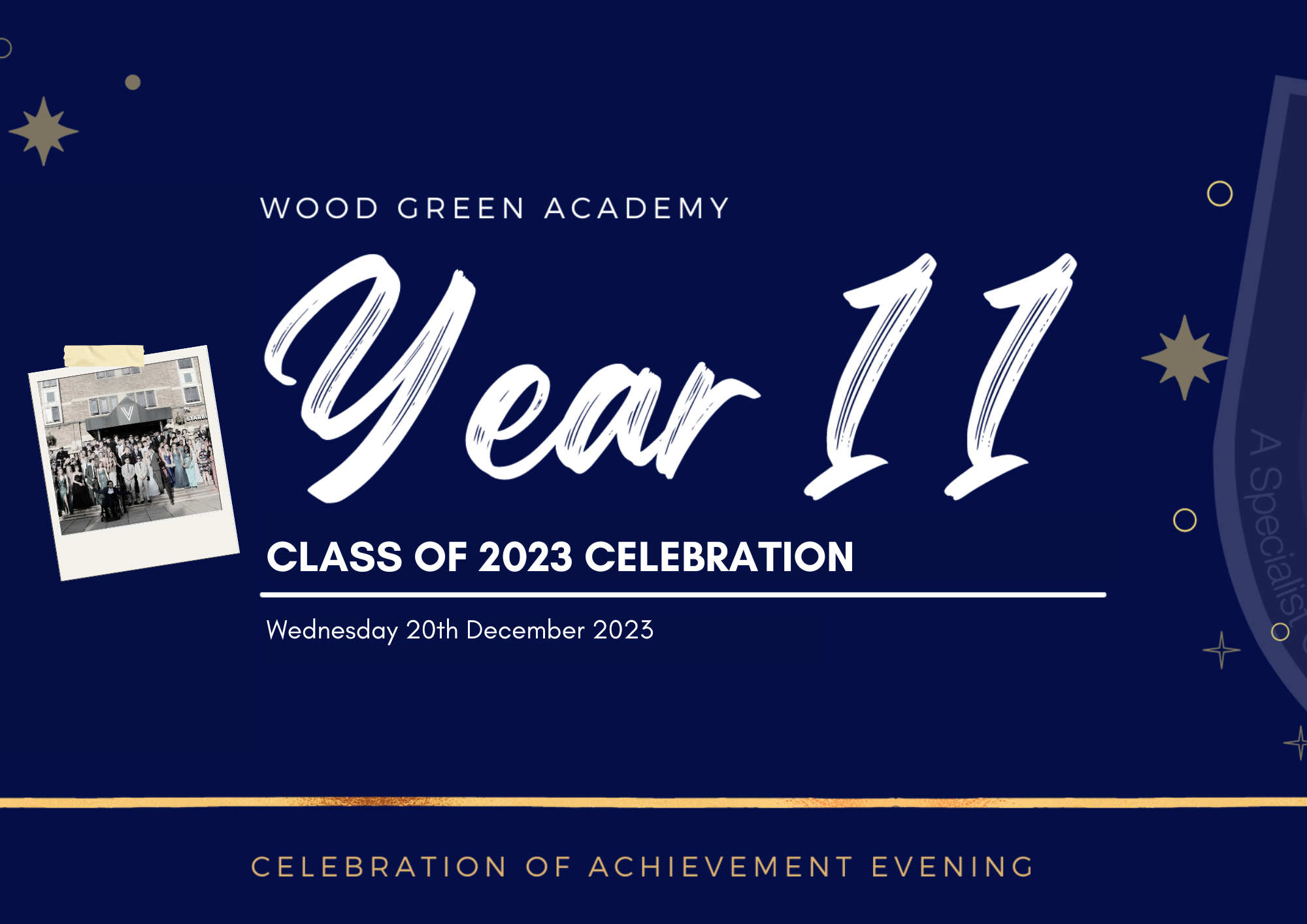 Year 11 Celebration of Achievement Information - Wood Green Academy