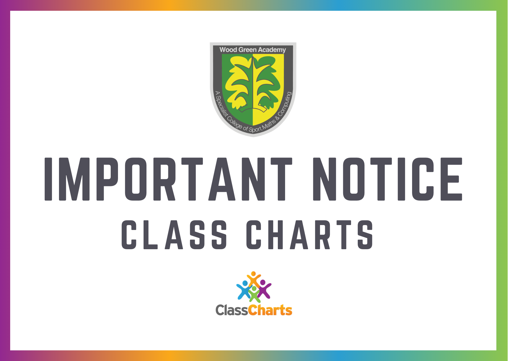 Class Charts Update - Wood Green Academy