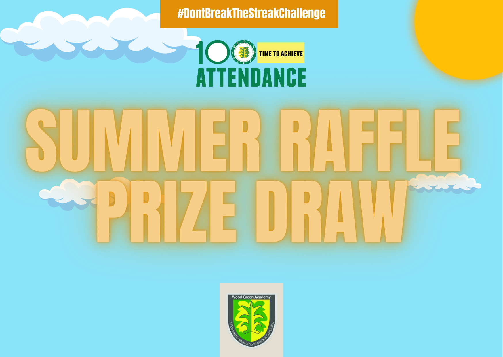 Summer Attendance Raffle 2024 - Wood Green Academy