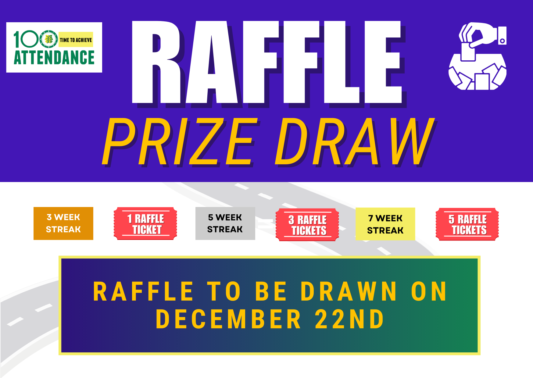Christmas Attendance Raffle 2024 - Wood Green Academy
